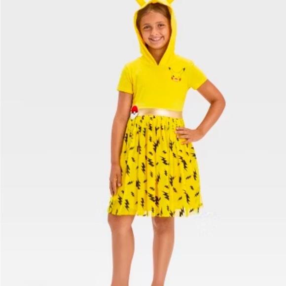 Pokemon | Costumes | Girls Pokemon Pikachu Cosplay Tutu Dress Yellow ...